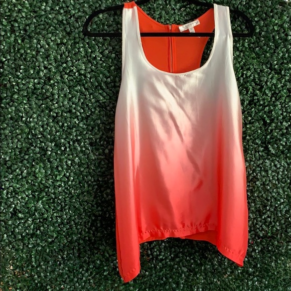 Kenar | Tops | Redwhite Satin Tunic Tank | Poshmark